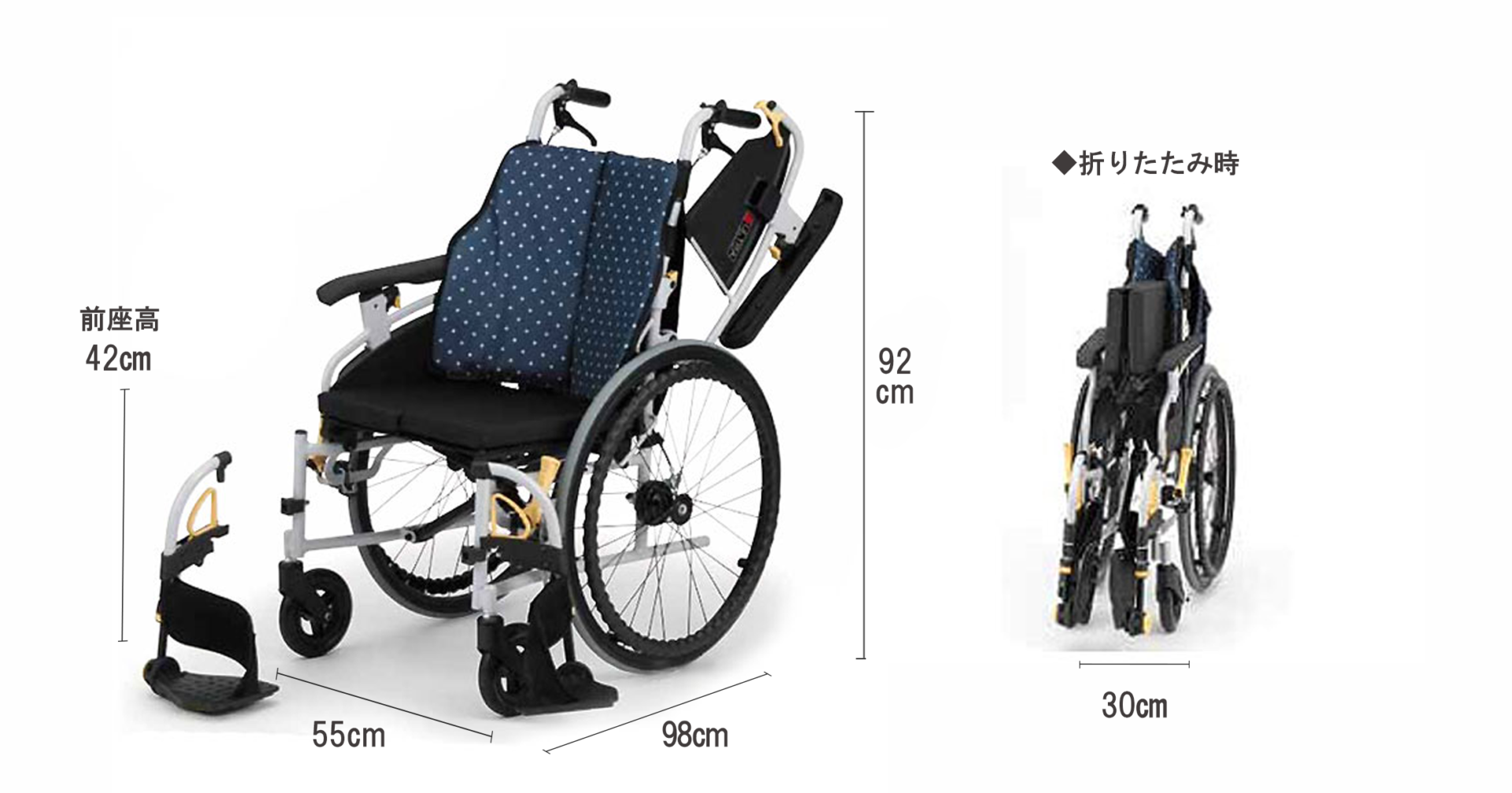 シン・ウルトラ 多機能・自走用 NA-SU2W / 座幅40㎝ – 介護用品・介護用品レンタル、住宅改修の事なら株式会社はんど